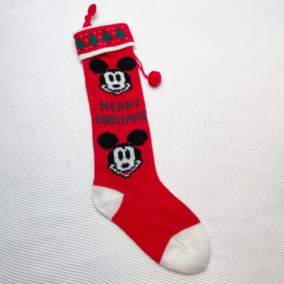 Disney | Holiday | Vintage 987 Mickey Mouse Stocking Merry Christmas ...